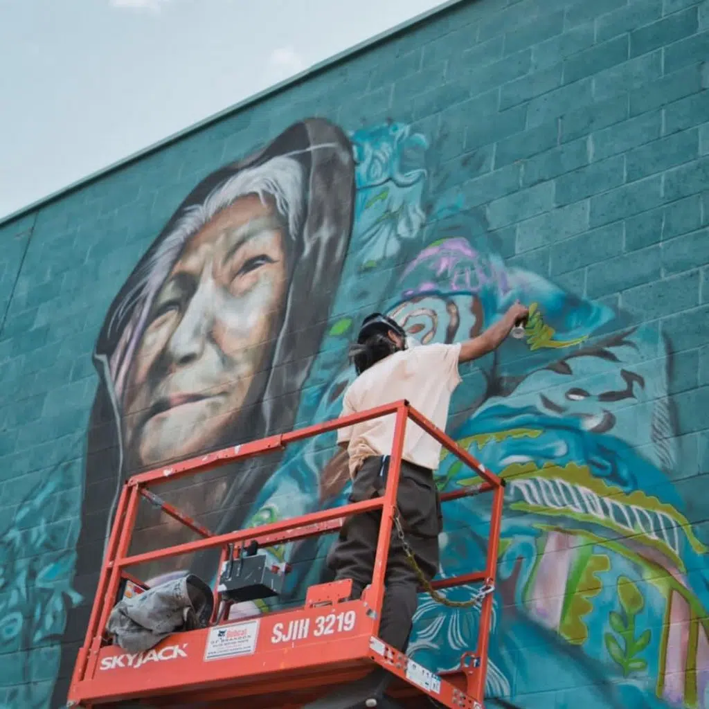 Street Art Walk Mural Festival Captures Murals in the Making Out and ...